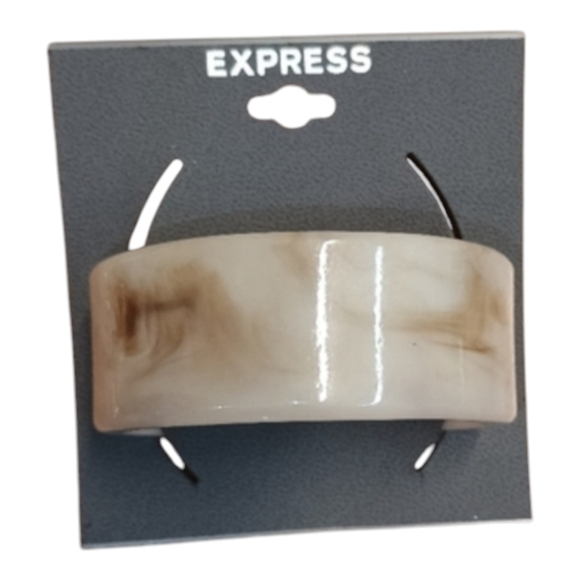 Express | Jewelry | Nwt Express Lucite Bracelet Cuff Neutral Cream Tan ...